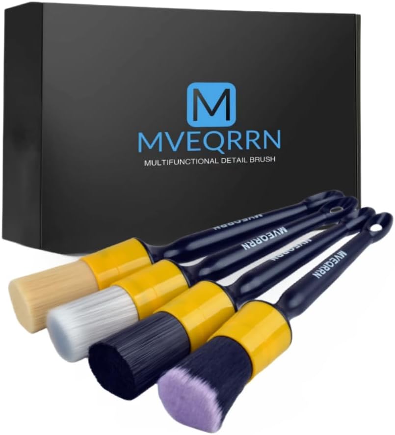 Amazon.com: VIKING Car Detailing Brush Set for Car Cleaning Kit, Super ...