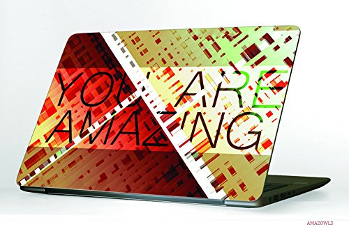 AmazOwls Laptop Skin Stickers Motivation Typography With Programmer And ...