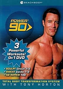 Power 90: 3 Powerful Workouts! On 1 DVD : Tony Horton: Amazon.com.mx ...