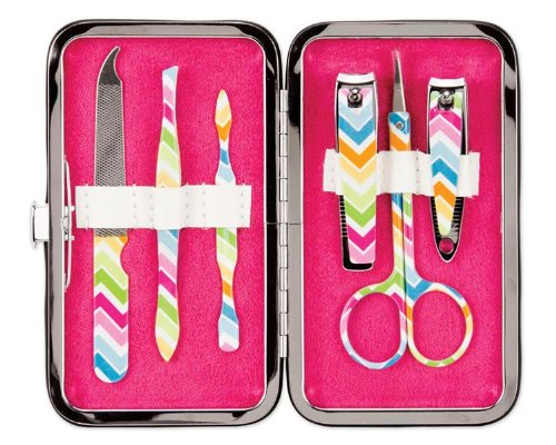 Stylish Bold Patterned Manicure Gift Set (Delight in the Lord Chevron ...