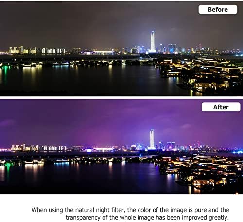 JJC 77mm Natural Night Filter, Light Pollution Filter for Night ...