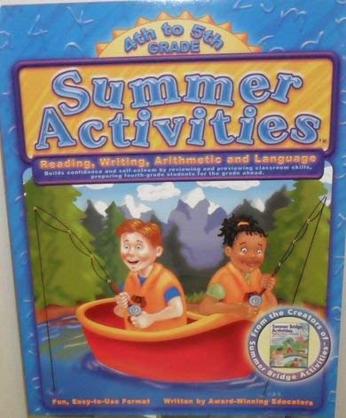 Summer Activities, 4th to 5th Grade, Reading, Writing, Arithmetic and ...
