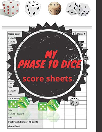 My Phase 10 Dice Score Sheets: My Phase 10 Dice Score Keeper | My ...