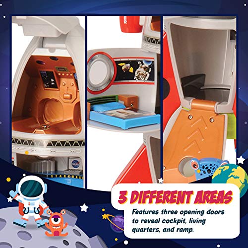 CP Toys Space Mission Rocket Ship Toy, Includes Astronaut Figurines ...