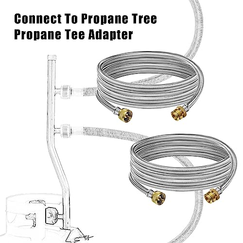 Snapklik.com : 2 Pack Upgraded Stainless Braid 12 Ft Propane Torch ...