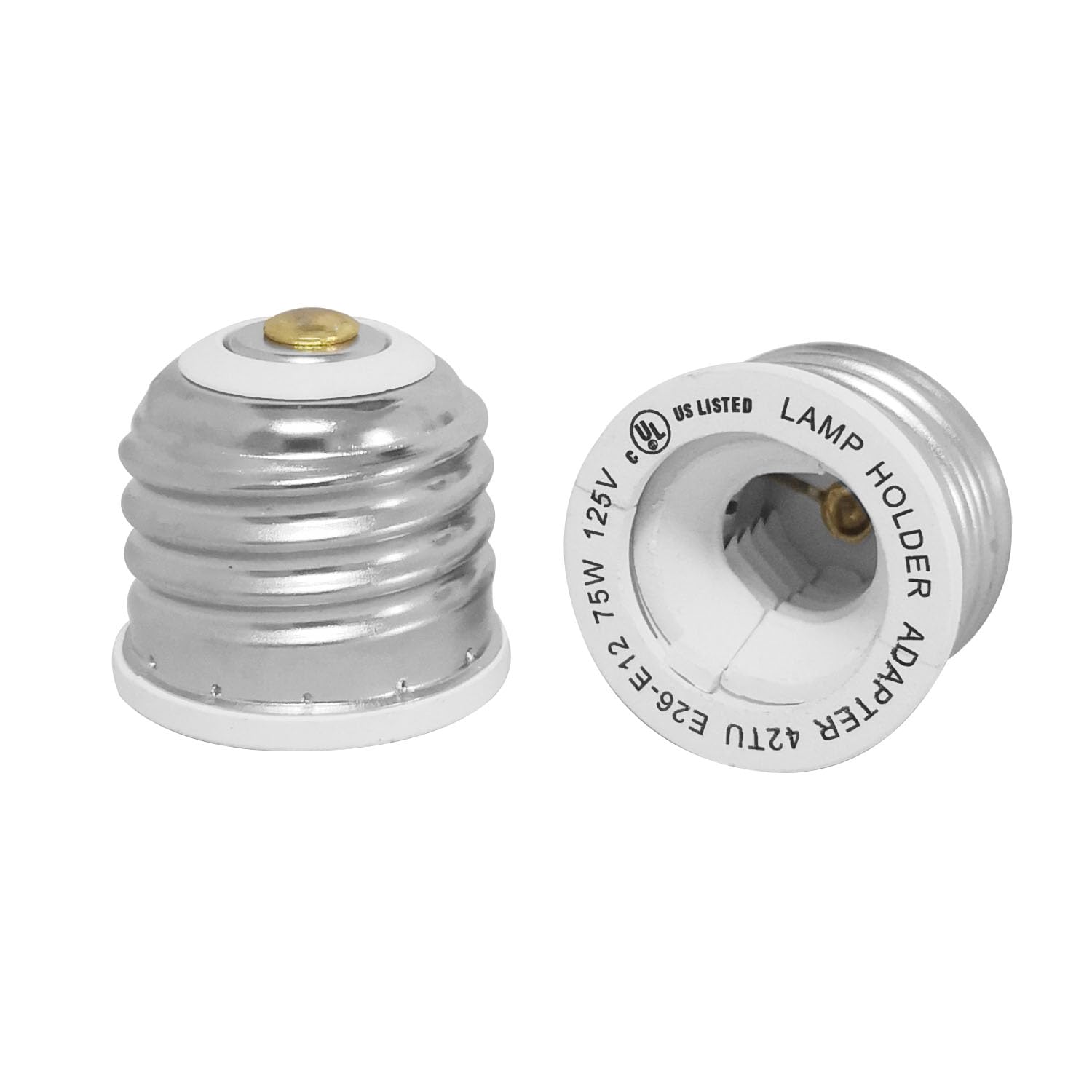 Amazon.co.jp: 口金変換アダプター e26-e12変換アダプター e26 e12変換ソケット E26→E12電球ソケット の 口金を簡単に変更出来ます (2個入り) : ホーム＆キッチン