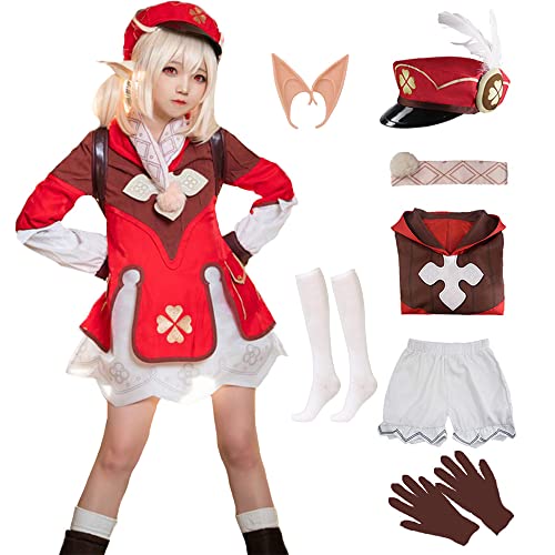 Biutey Genshincosplay Uniform Klee Dress All Characters Cosplay Outfit