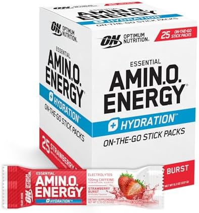 Amazon.com: Optimum Nutrition Amino Energy Plus Hydration Packets, On ...