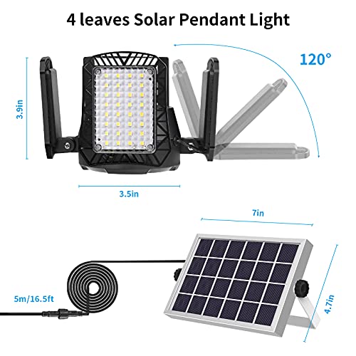 Solar Pendant Lights Yomisga Solar Indoor/Outdoor Light with Motion ...