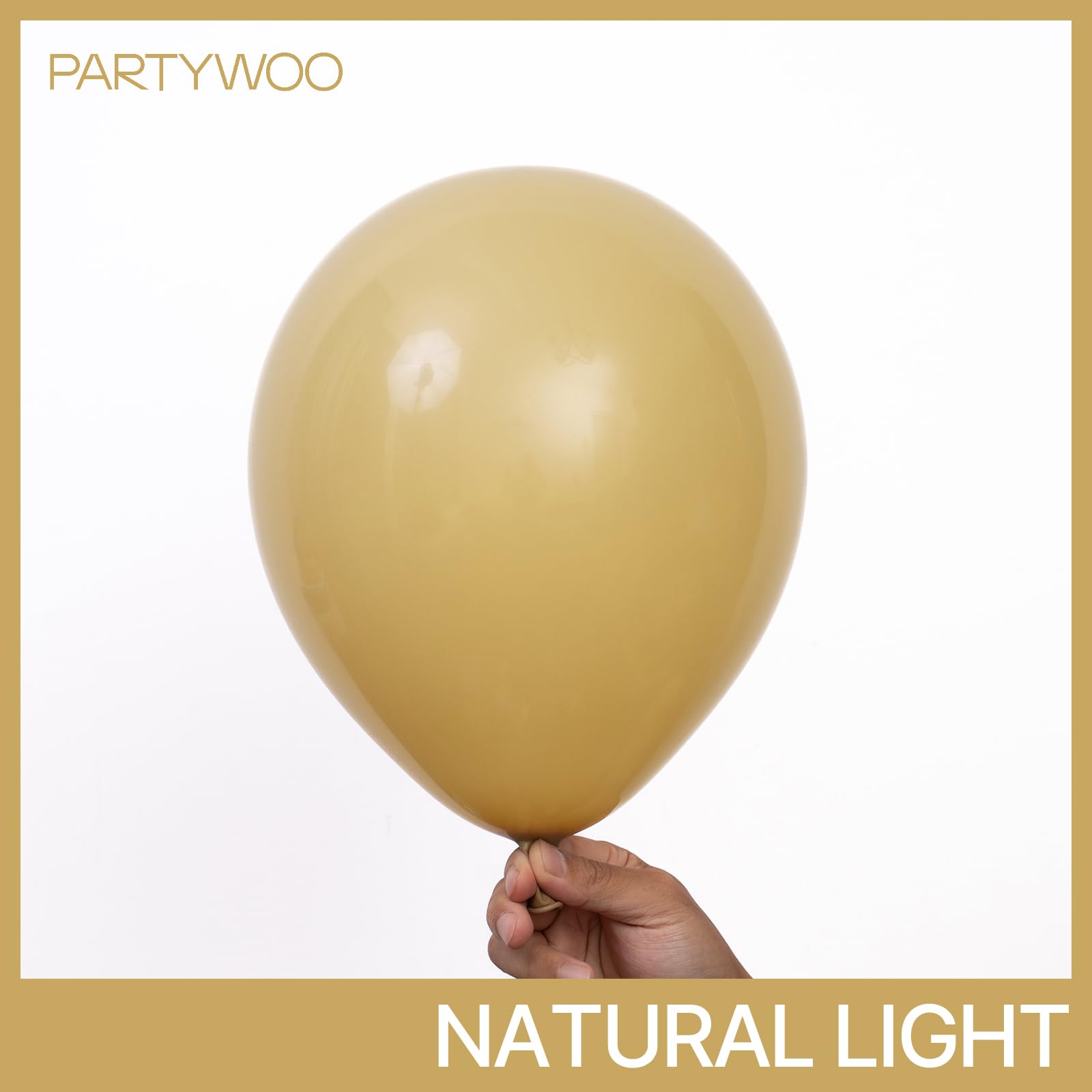 Snapklik.com : Tan Balloons 140pcs Different Sizes Of 18 12 10 5 Inch ...