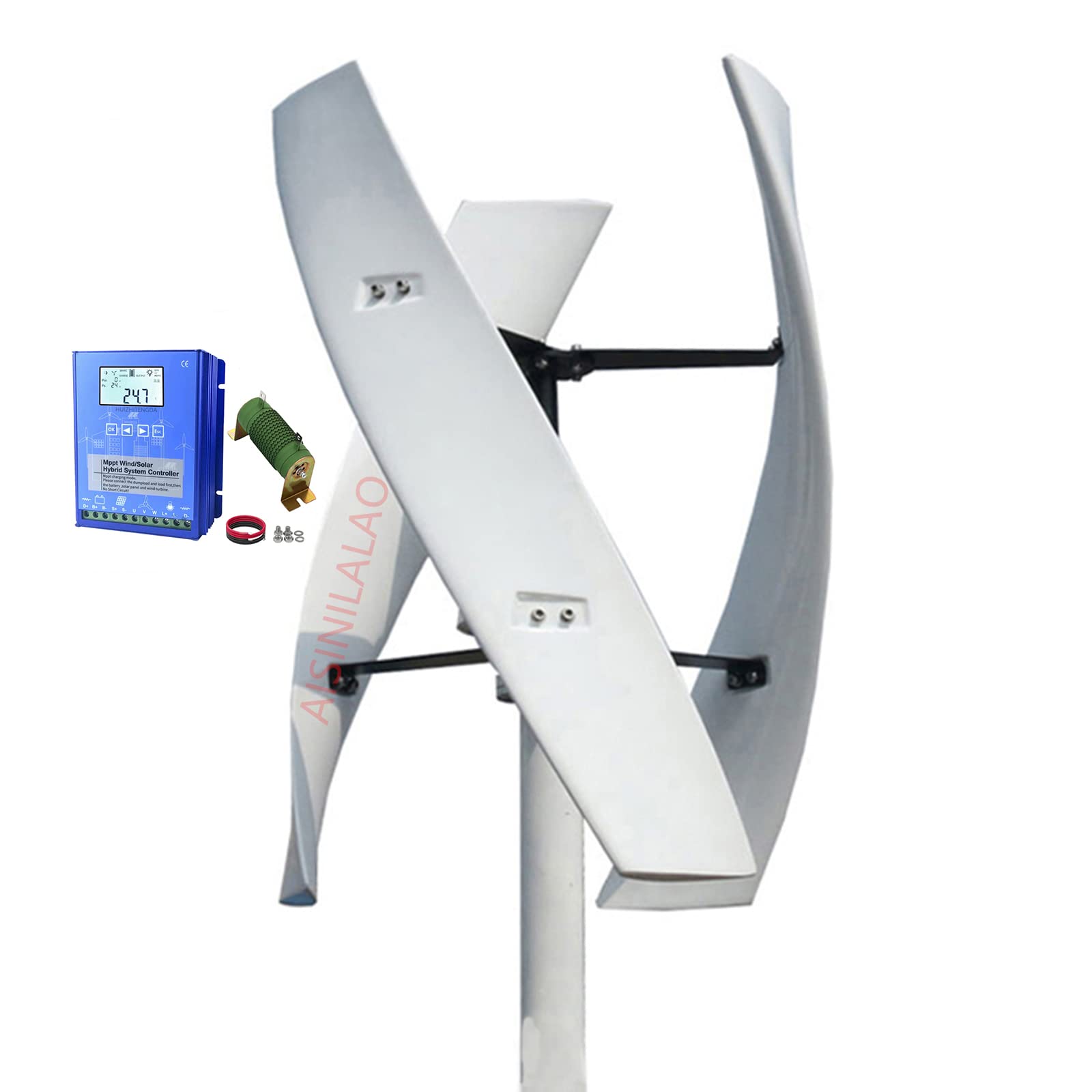 Home 1000w Low Noise Vertical Wind Turbine Generator With Mppt ...