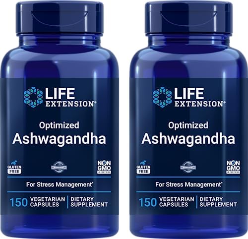 Amazon.com: Life Extension Optimized Ashwagandha, 150 Veg Caps (Pack of ...
