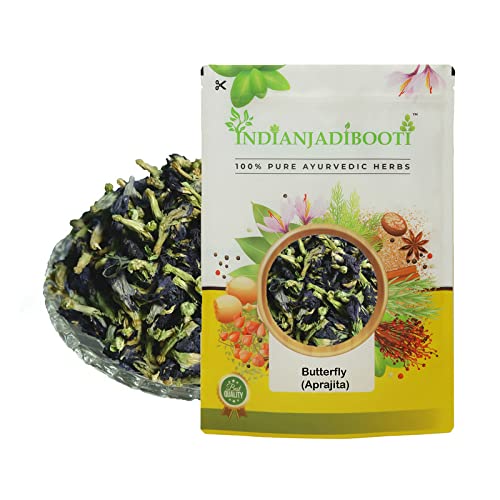 IndianJadiBooti Blue pea (Tea) Aprajita Phool (Dried), 900 Grams Pack ...