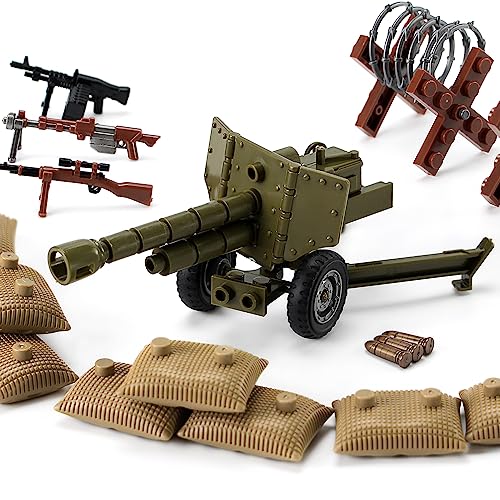 Feleph WW2 Weapons Set Military Toy Kit for Soldier Figures Model Pack ...