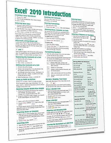 Snapklik.com : Microsoft Excel 2010 Introduction Quick Reference Guide