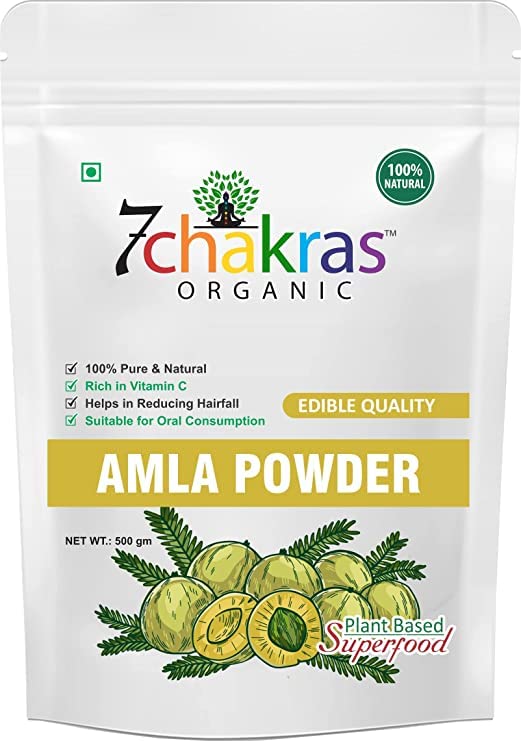 7 chakras organic Amla Powder | Amla powder for Hair Nourishment ...
