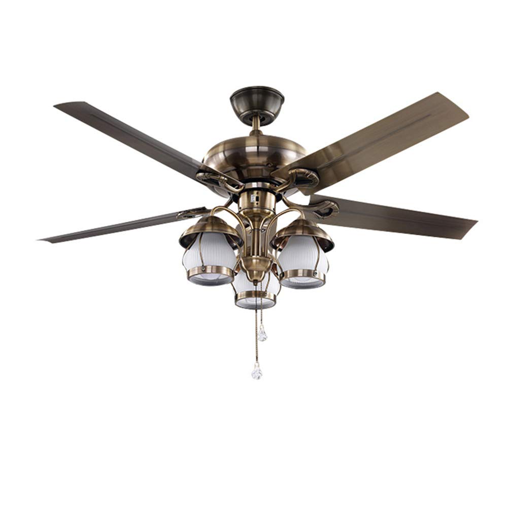 Buy NAF Indoor 48-inch retro new bronze ceiling fan with LED light kit ...