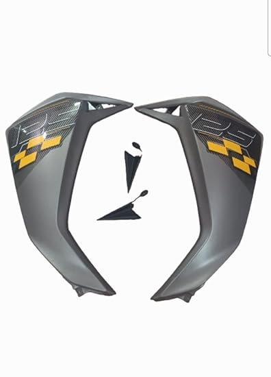 TVS Ntorq Side Panel Set, Grey with Yellow Graphics, TPFC Model ...