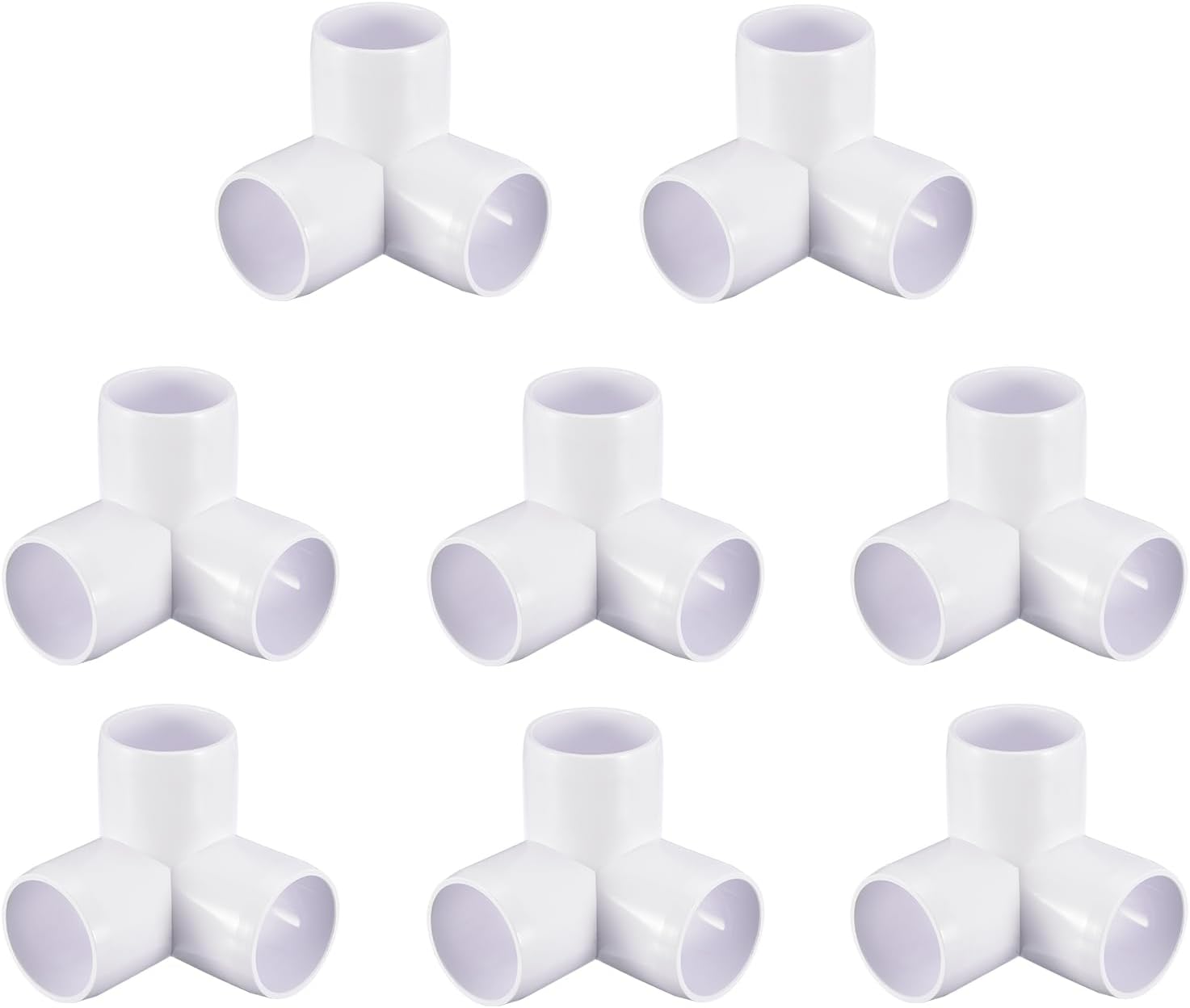 Amazon.com: uxcell Paquete de 8 accesorios de PVC de 3 vías, conectores ...