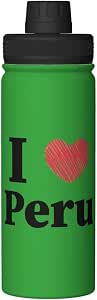 Amazon.com: LIFANGMI I Love Peru Water Bottle 18 Oz Stainless Steel ...