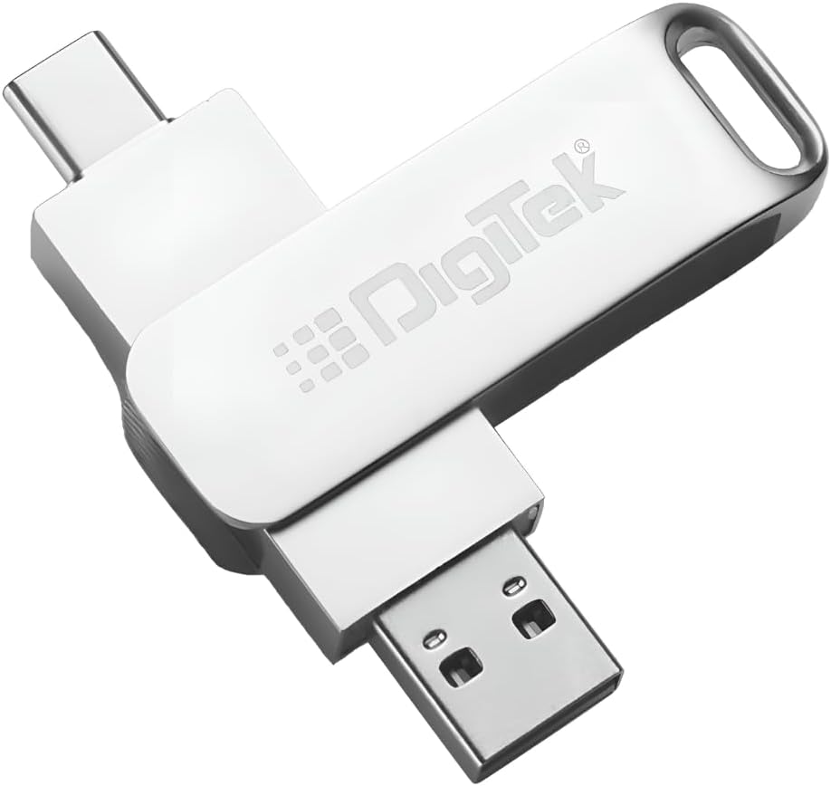 Digitek (DDUD 128G V3.2) Metal Body 128GB Storage 3.2V Dual Drive Flash ...