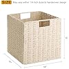 Amazon.com: Vagusicc Wicker Storage Basket, Set of 2 Hand-Woven Paper ...