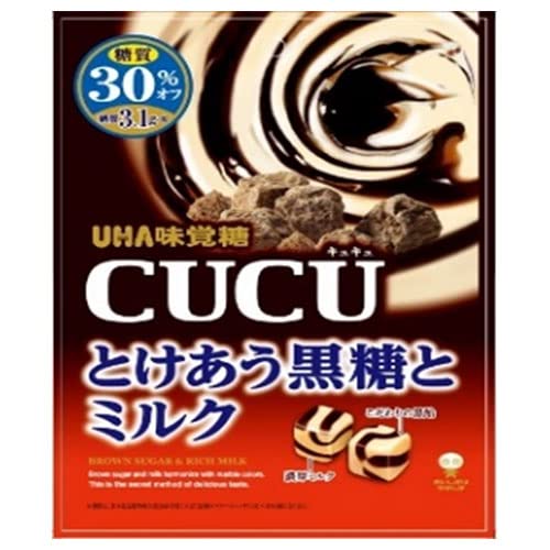 Amazon.co.jp: UHA味覚糖 CUCU(キュキュ) とけあう黒糖とミルク 80g×6袋入 : 食品・飲料・お酒