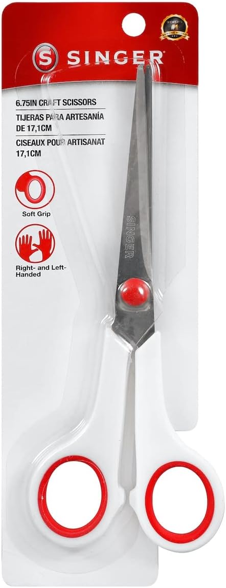 Amazon.com: SINGER 00447 6-3/4-Inch Fabric Scissors with Comfort Grip ...