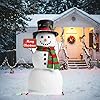 Amazon.com: Snowman Christmas Cardboard Cutouts, 4mm Corrugated Plastic ...