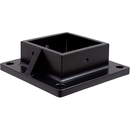 Amazon.com: Floor Flange for 2" Square x 2" Square Aluminum Fence Posts ...