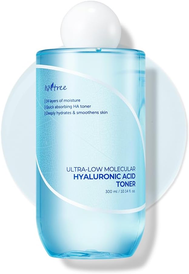 Amazon.com : ISNTREE Ultra-Low Molecular Hyaluronic Acid Toner 300ml ...