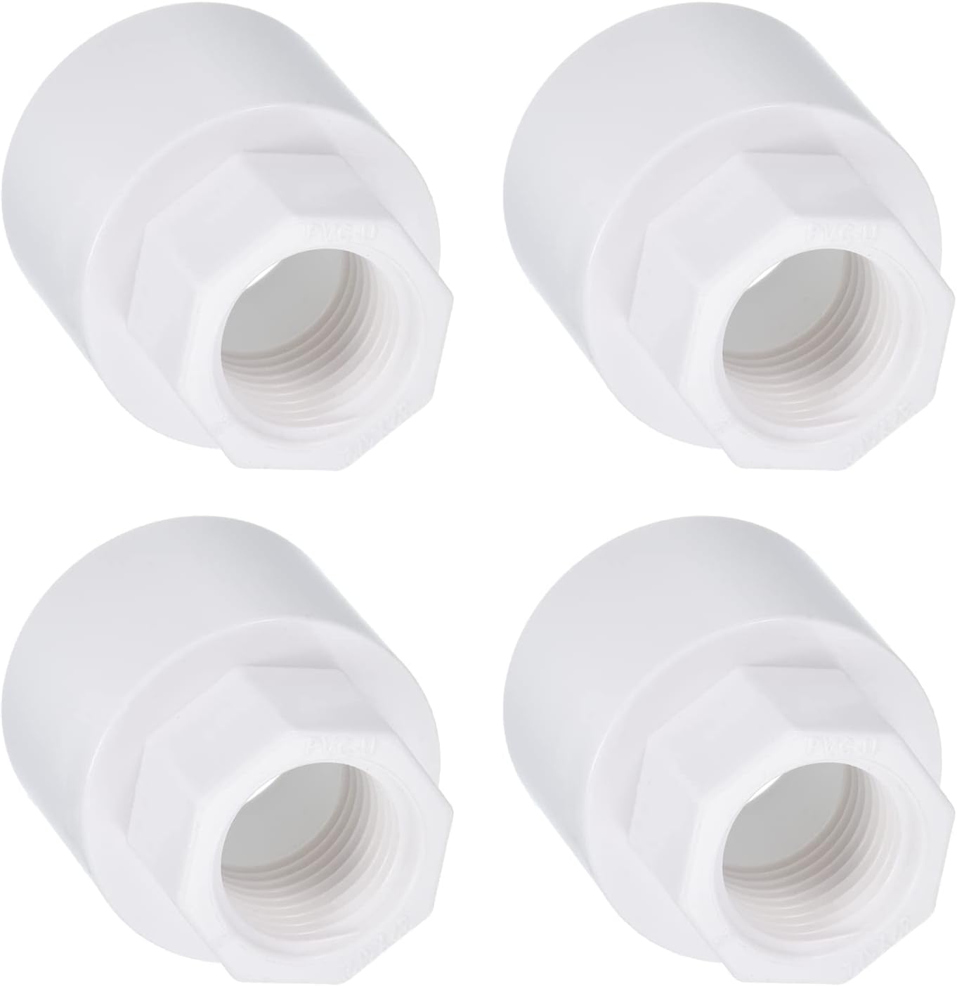 PATIKIL G1/2 Female Thread 32mm Socket Pipe Fitting, 3 Pack UPVC ...