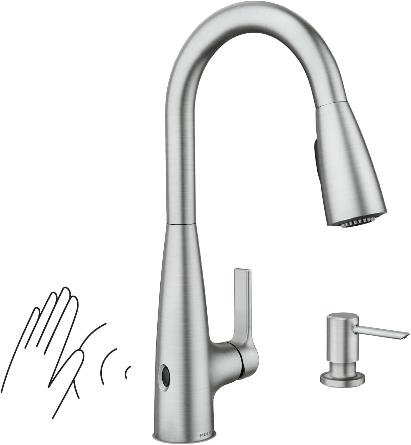 Moen Haelyn Spot Resist Stainless Single-Handle Pull-Down Sprayer ...