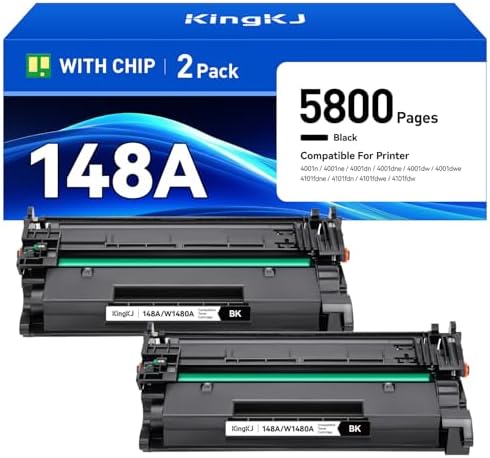 Amazon.com: 148A Toner Cartridge Black 2-Pack with Chip Compatible for ...