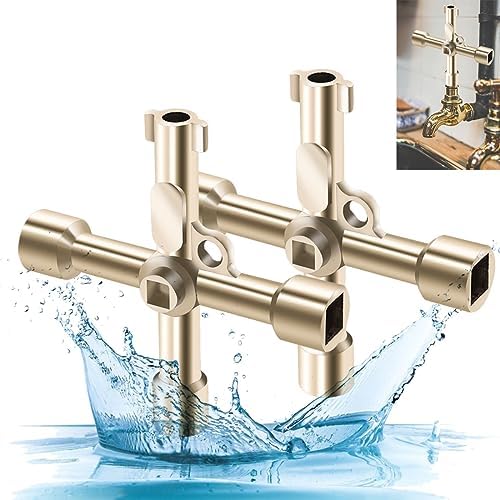 Seamaka 2PCS 4-way and 6-way Multifunctional Water Sillcock Key Wrench ...