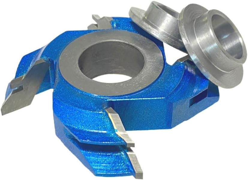 CO-CUTTNER 45-Deg Lock Miter Shaper Cutters 4-Wing, Cutting Height for ...