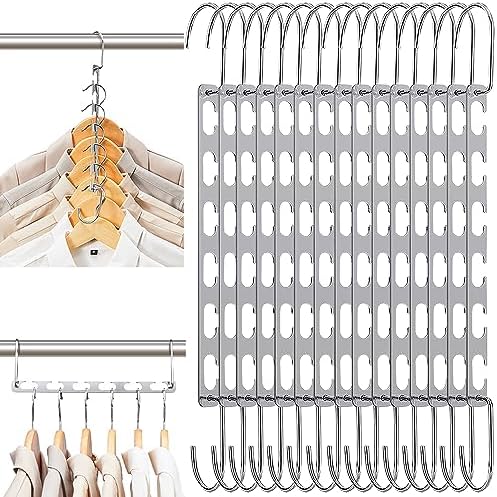 Lighterday Space Saving Hangers - 15 Pcs Magic Hangers for Trousers ...