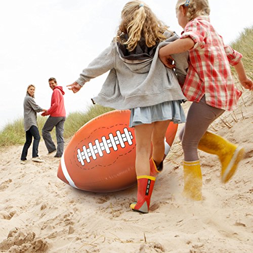 Buy 4 Foot Giant Inflatable Football with Tee and Pump - Jumbo ...