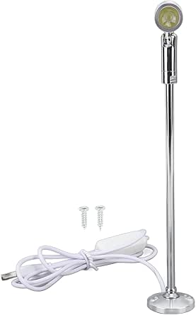 Glomora LED Jewelry Display Spotlight Standing USB Powered Aluminium ...