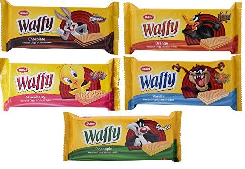 Dukes Wafers Orange-1,Strawberry-1,Chocolate-1,Vanilla-1,Pineapple, 75g ...