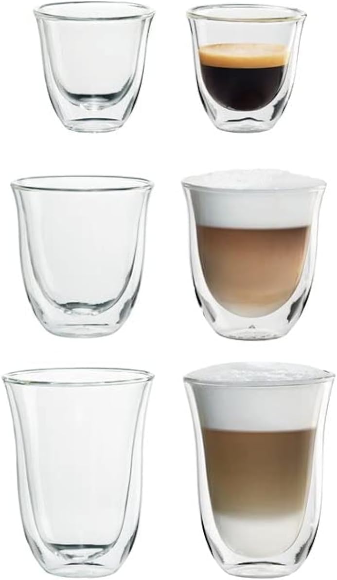 Amazon.com | Glass Cups Drinking Glasses,for Coffee bar accessories ...