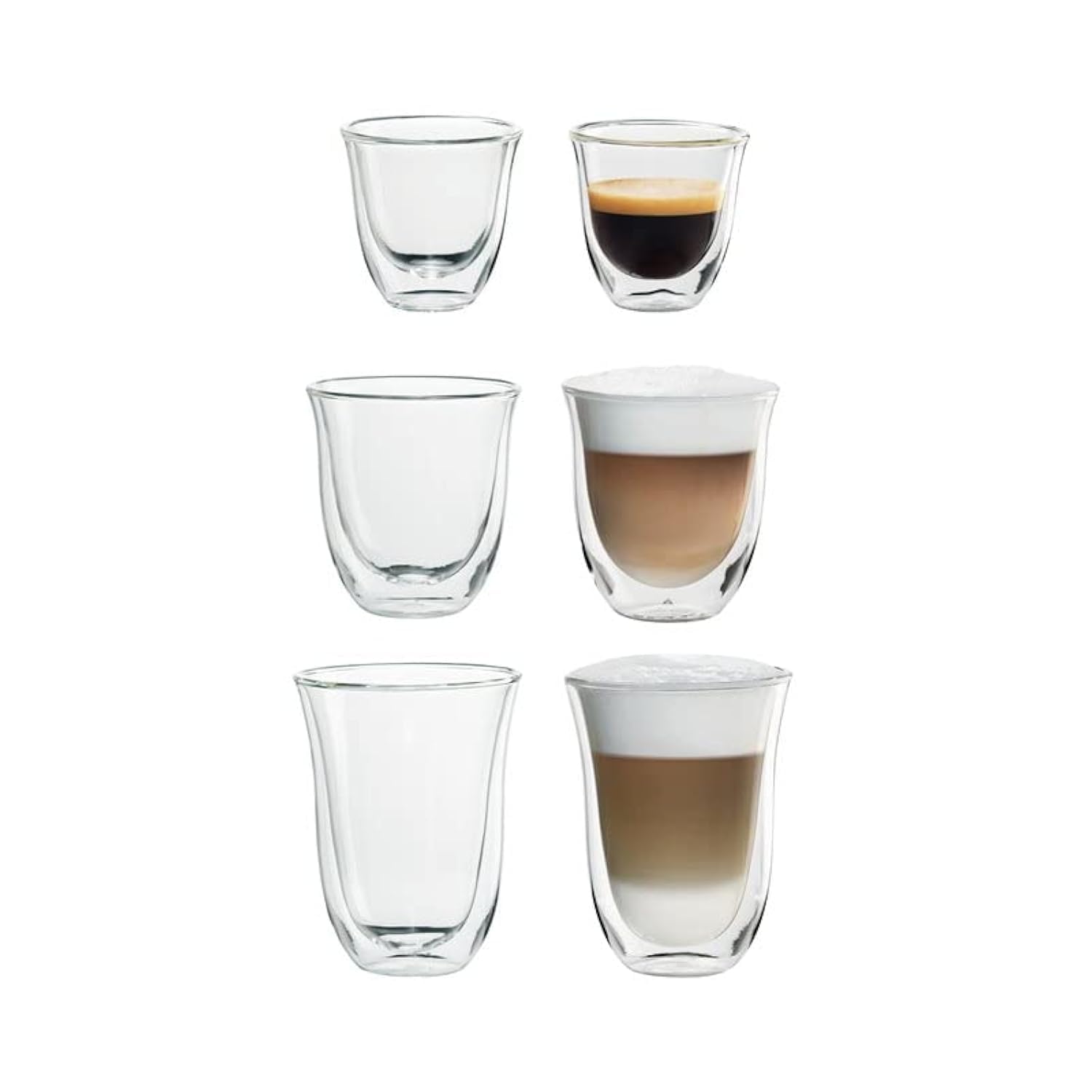 Amazon.com | Glass Cups Drinking Glasses,for Coffee bar accessories ...