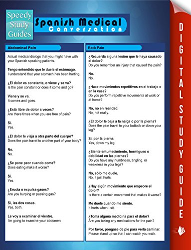 Spanish Medical Conversation (Speedy Study Guides) eBook : Publishing ...