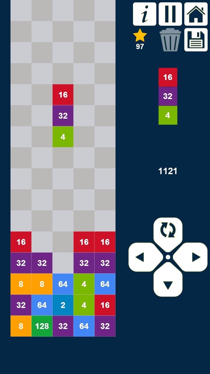 2048 Drop n Merge Numbers: Match 3 Columns Puzzle - App on Amazon Appstore