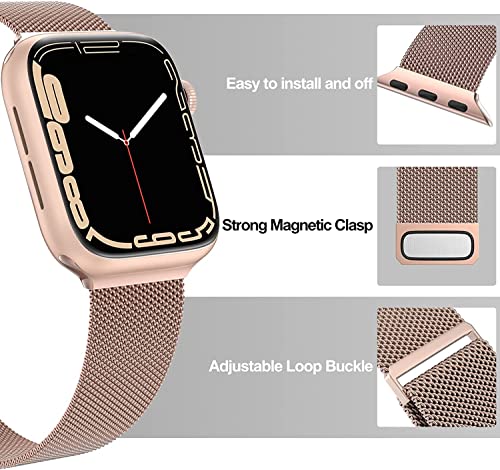 Rock&Dark Metal Stainless Steel Bands Compatible with Applee Watch ...