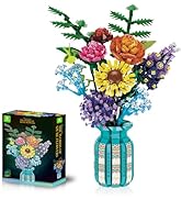 Amazon.com: ZONECYTD Sunflower Building Blocks Sets Flower Bouquet with ...