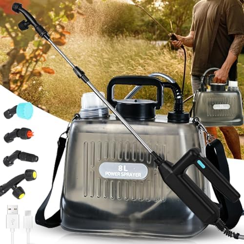 Amazon.com : Battery Powered Sprayer 2 Gallon, Upgrade Powerful ...