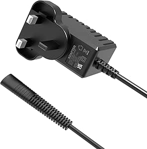 12V UK Plug 6Ft Fit for Braun-Shaver-Charger Series 9 5 3 7 6 S3 S5 Pro 310S 300S 3040S 51 ...
