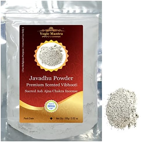 Amazon.com: Yogic Mantra Javadhu Powder Scented Vibhuti (100g ...