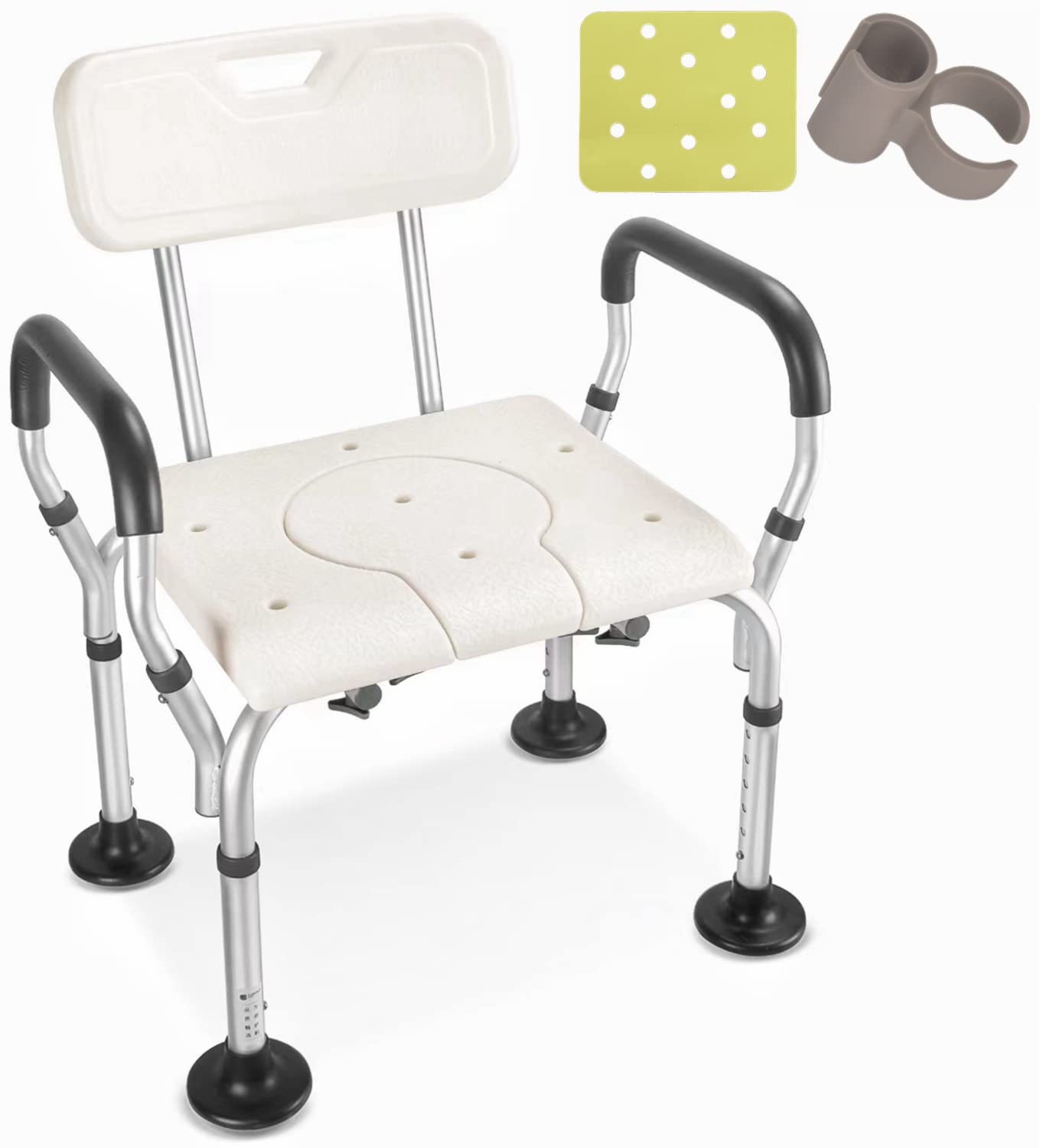 Shower Chair, Big Non-Slip Rubber Tips Bath Chair for Seniors, Shower ...
